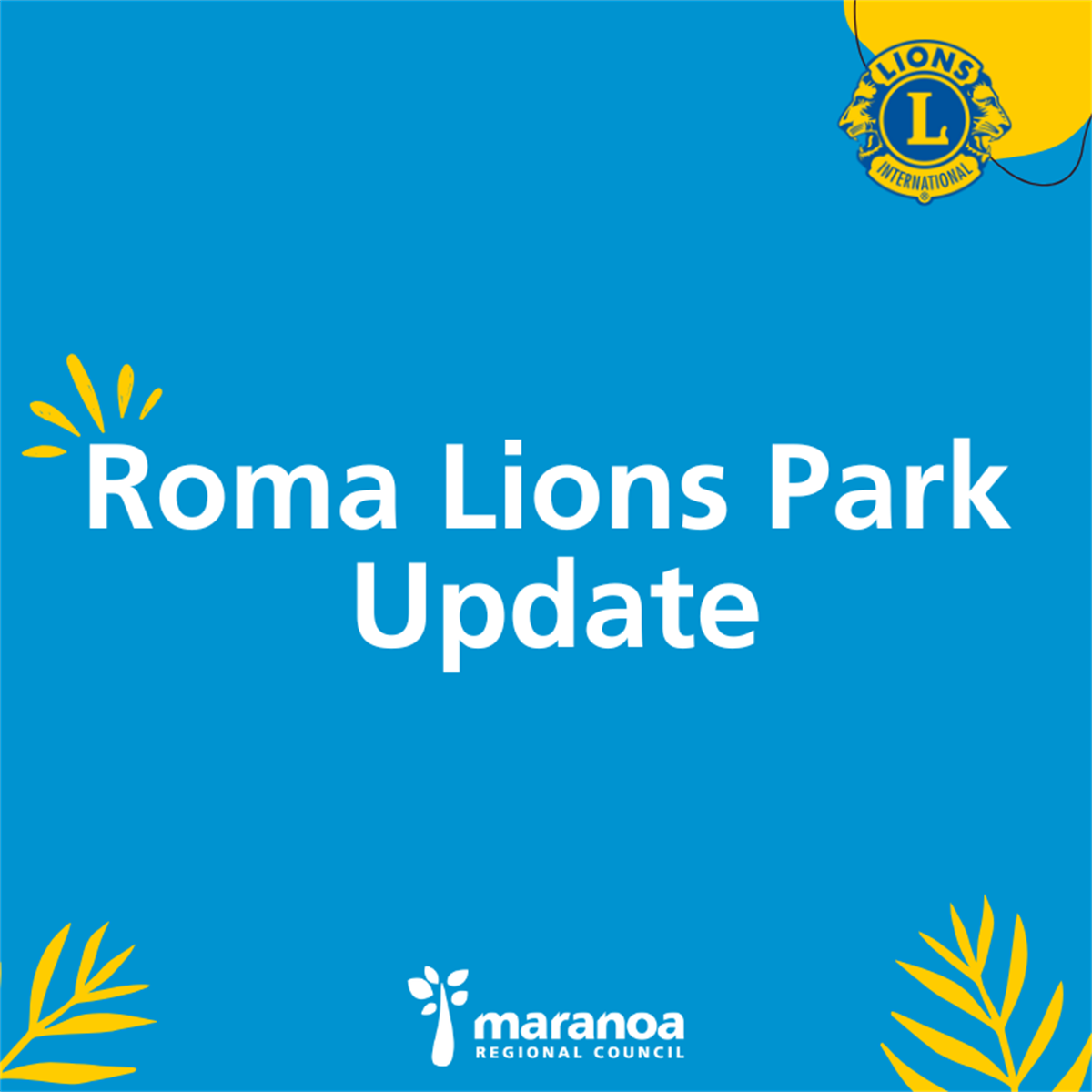 Lion’s Park Upgrade Set to Commence | Maranoa Regional Council