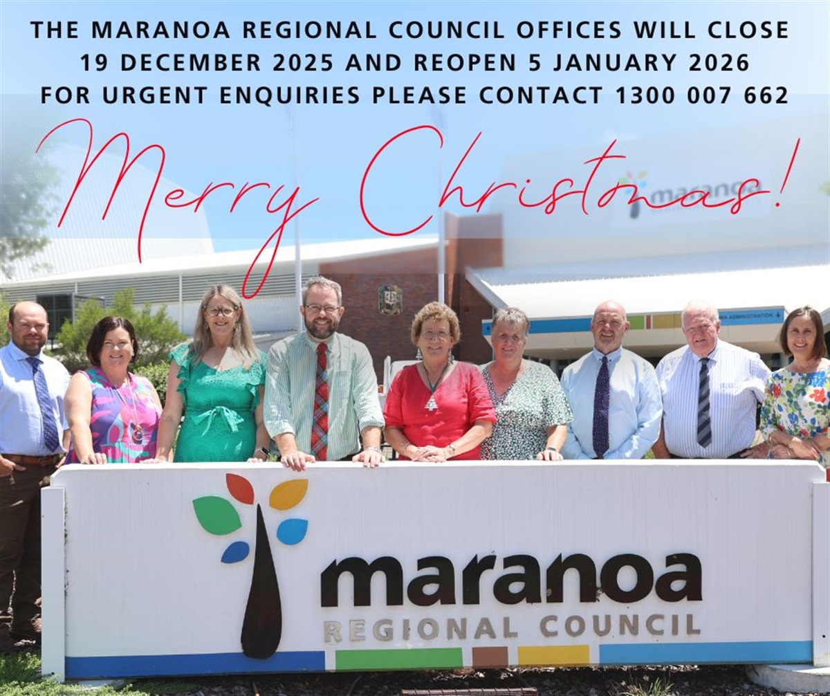Council Christmas and New Year closure dates 2025/26 | Maranoa Regional ...