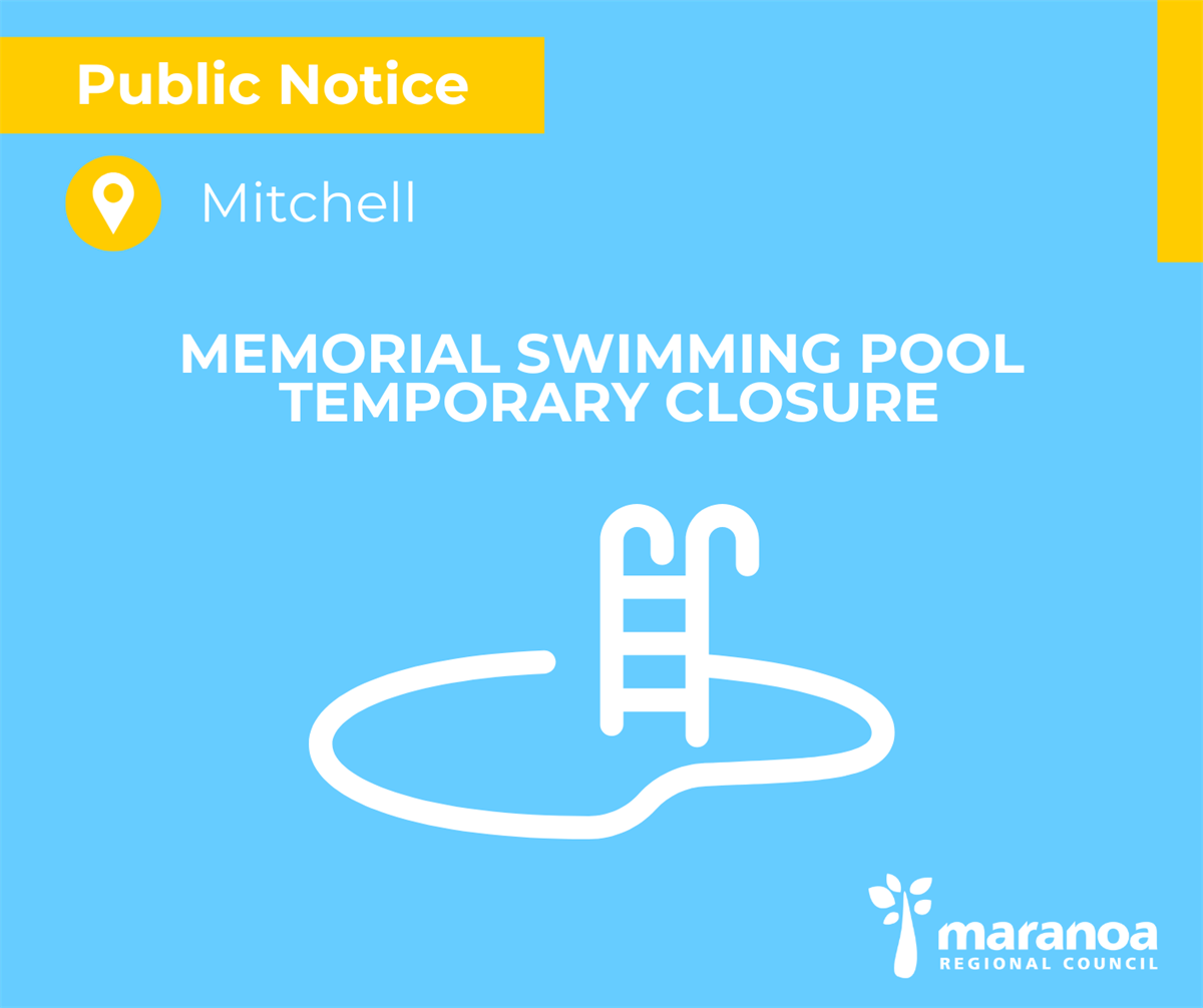 UPDATE: Scheduled temporary closure: Mitchell Memorial Swimming Pool ...